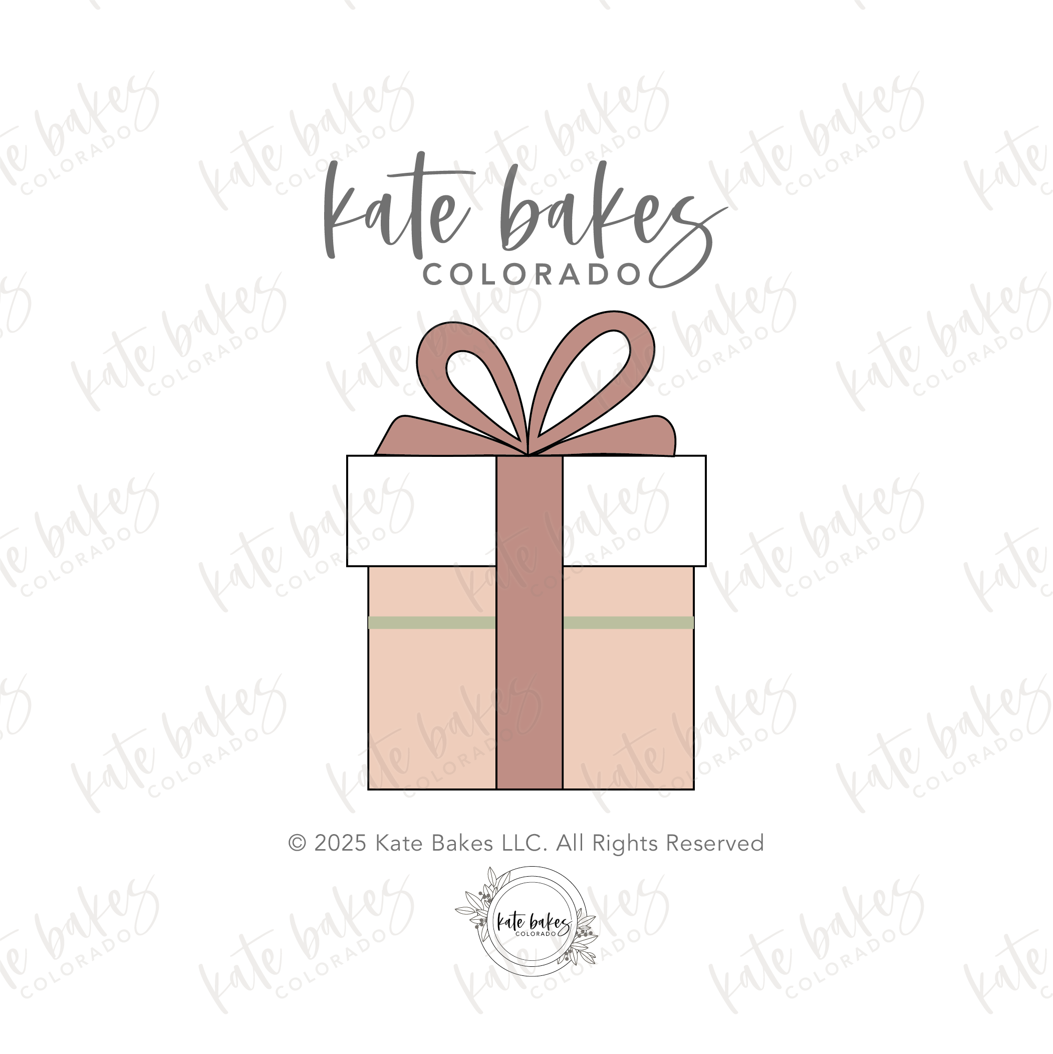 Gift Box No.3 Cookie Cutter – Kate Bakes CO