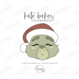 Grumpy Green Guy Face with Santa Hat Cookie Cutter – Kate Bakes CO